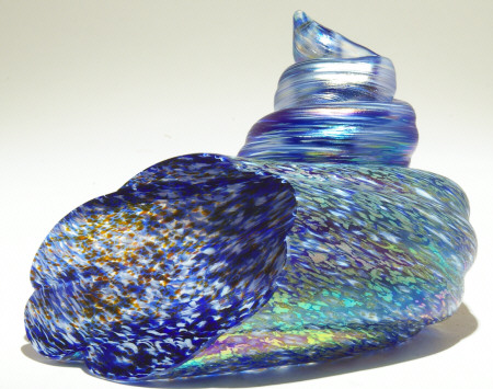 Art Glass Shell Paperweights from Kela's...a glass gallery on Kauai