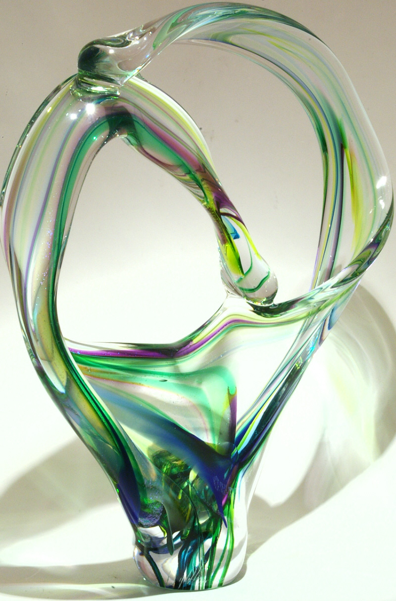 Art Glass Infinity Sculpture from Kela's...a glass gallery on Kauaii