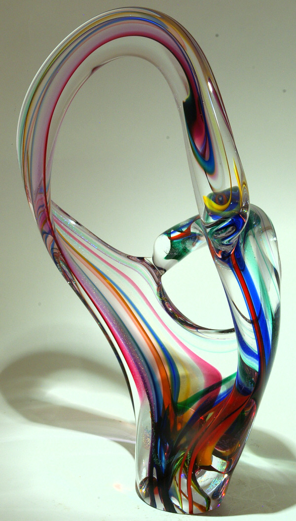 Art Glass Infinity Sculpture from Kela's...a glass gallery on Kauaii