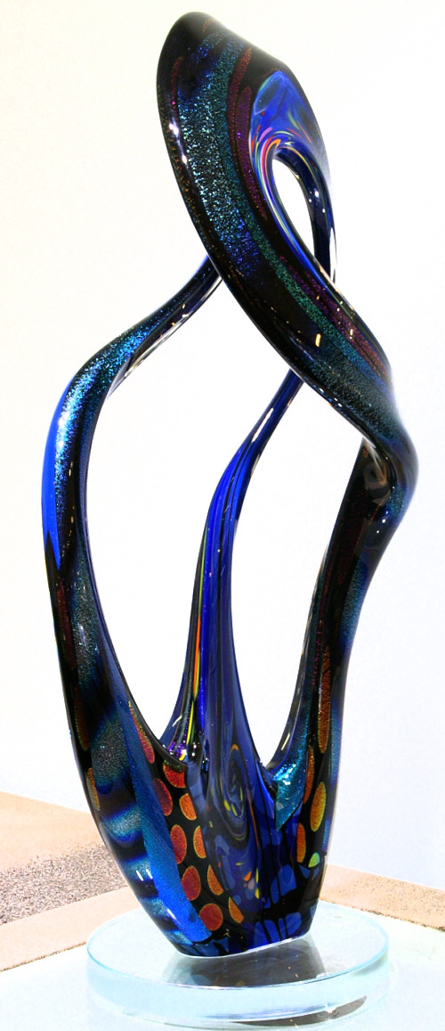 Dichroic Glass Art sculpture from Kela's...a glass gallery on Kauaii