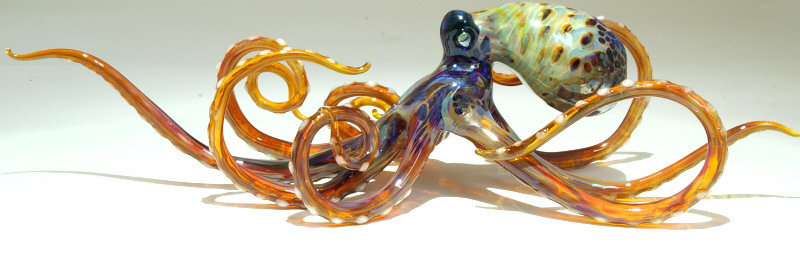 Art Glass Octopus from Kela's...a glass gallery on Kauai