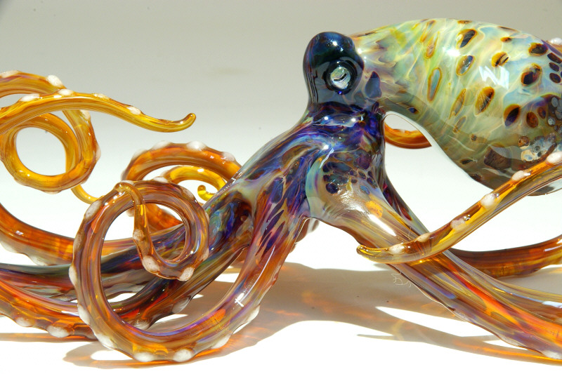 Art Glass Octopus from Kela's...a glass gallery on Kauai