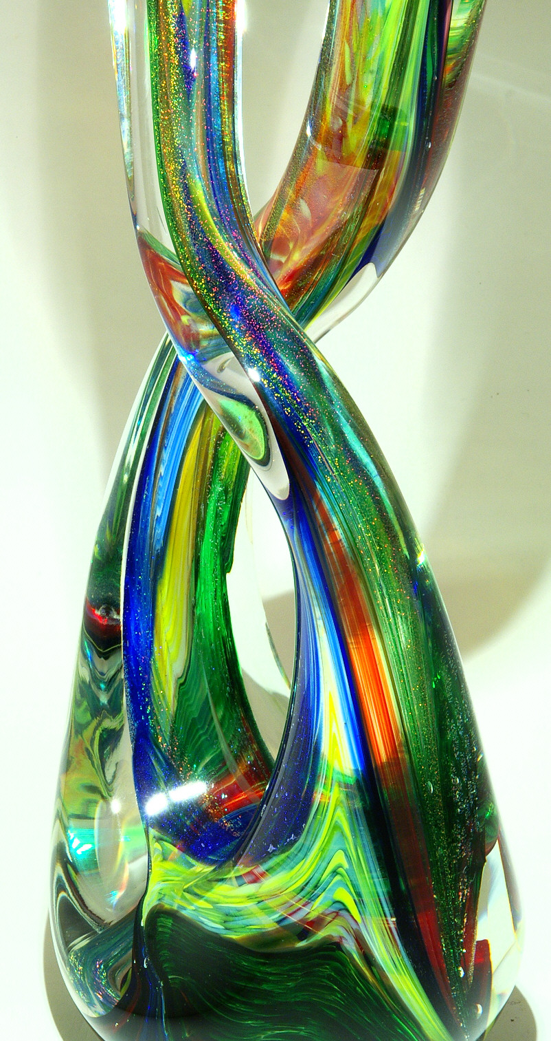 Art Glass Infinity Sculpture from Kela's...a glass gallery on Kauai