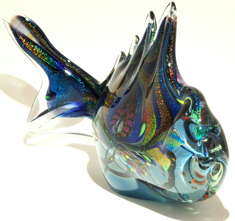 Art Dichroic Glass Fish from Kela's...a glass gallery on Kauai