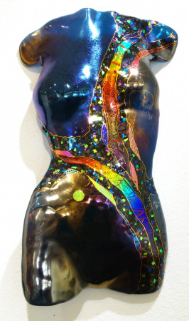 Art Glass fEAMALE TORSO from Kela's...a glass gallery on Kauai