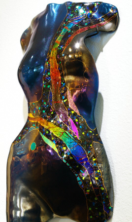 Art Glass fEAMALE TORSO from Kela's...a glass gallery on Kauai