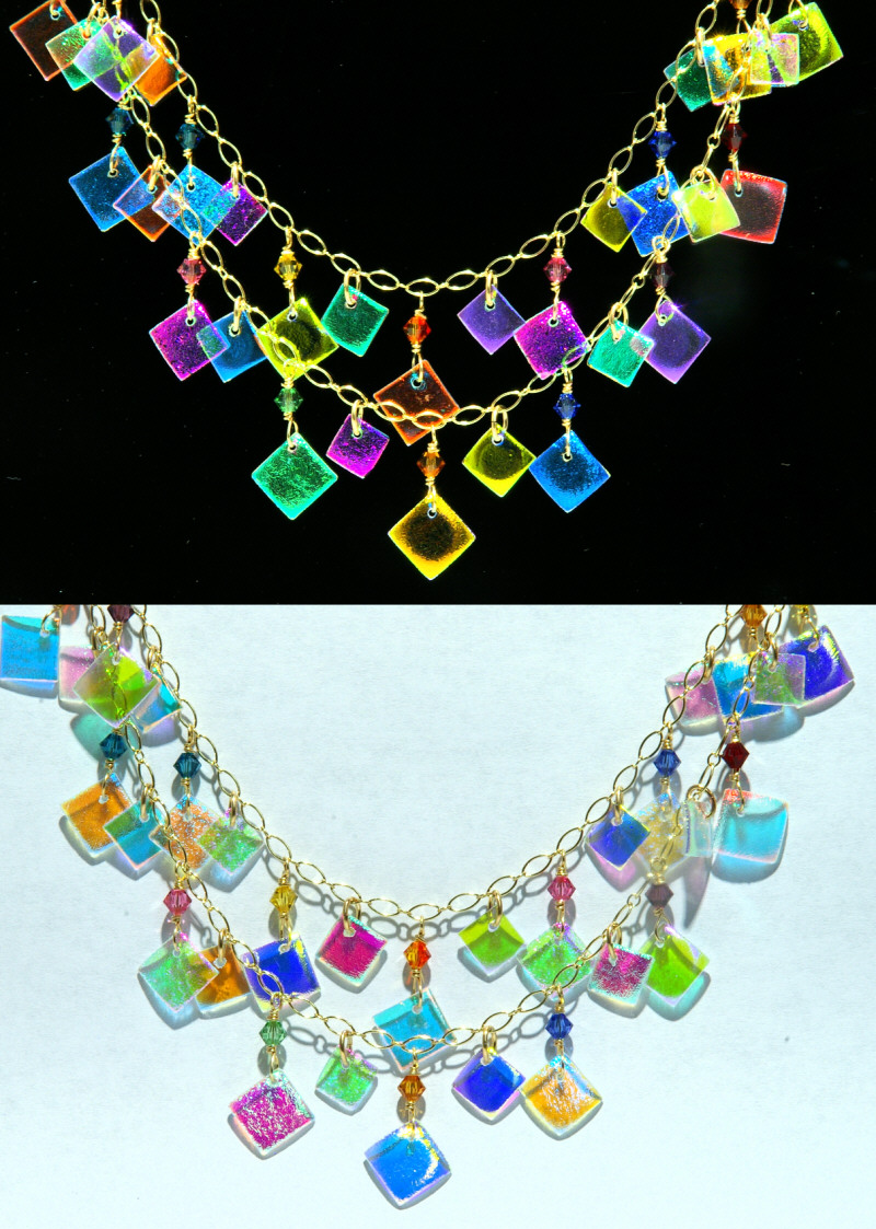 Color Changing Glass Earrings by Mimii from Kela's...a glass gallery on ...